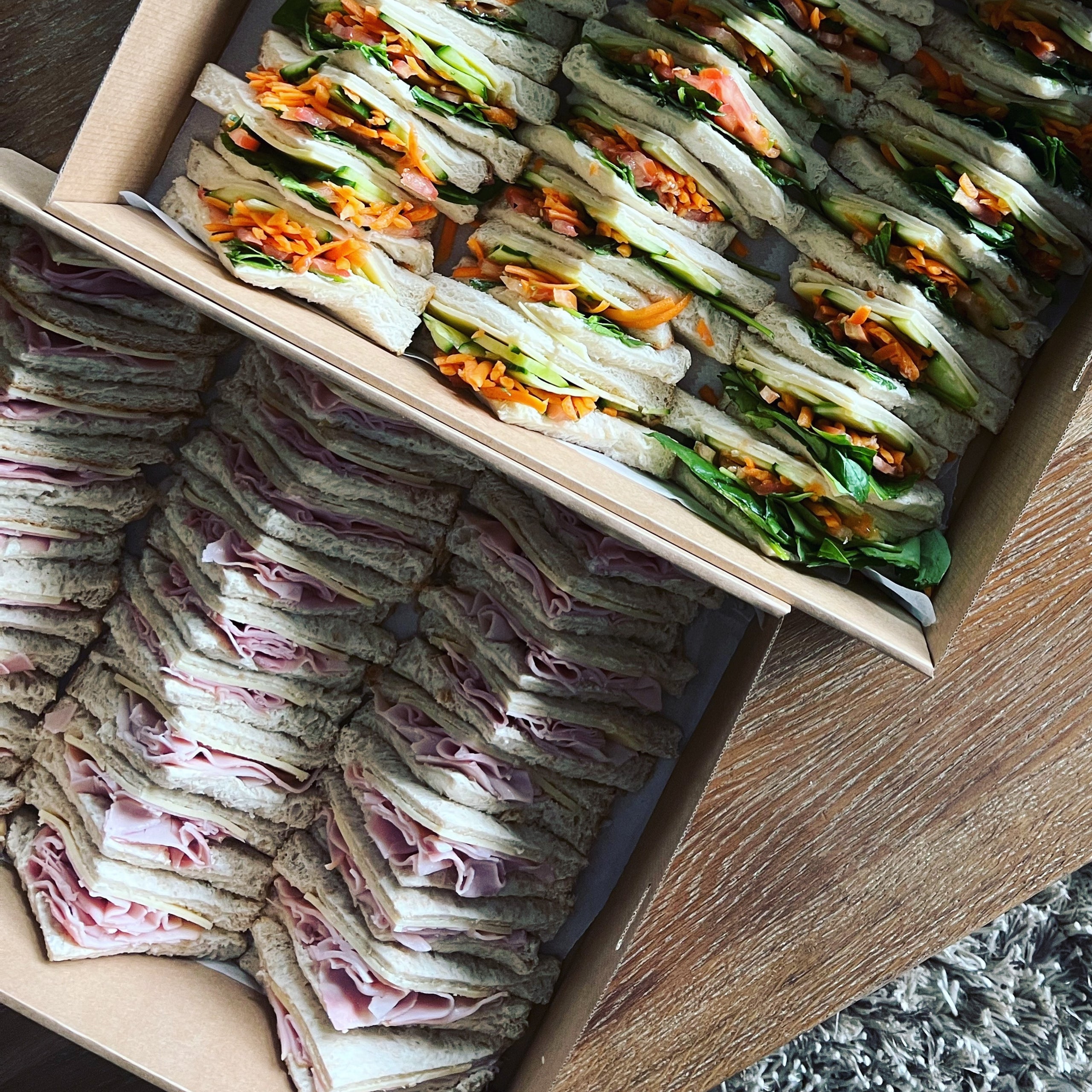 Small Kids Party Sandwich Box (24 pieces) | Corporate Catering Tweed ...